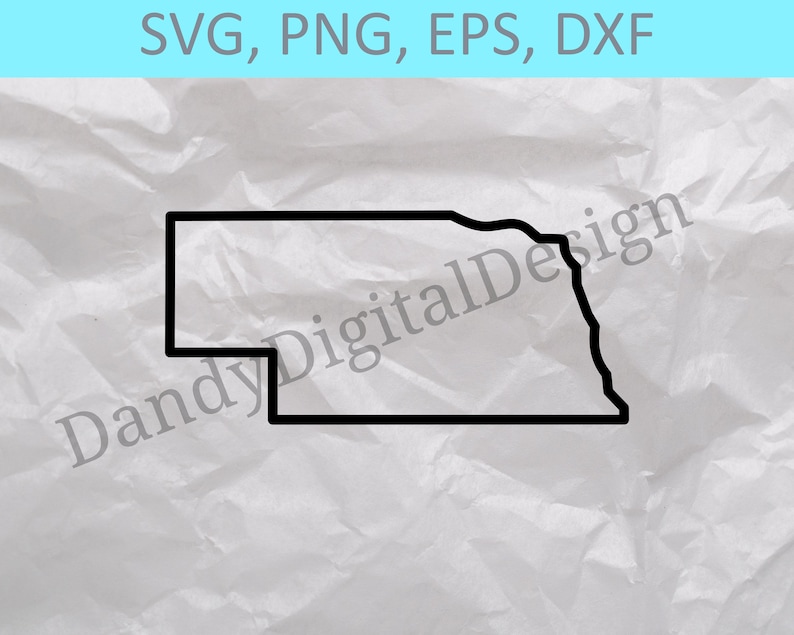 Nebraska State Outline SVG, NE Outline SVG, State Outline, Cricut or ...