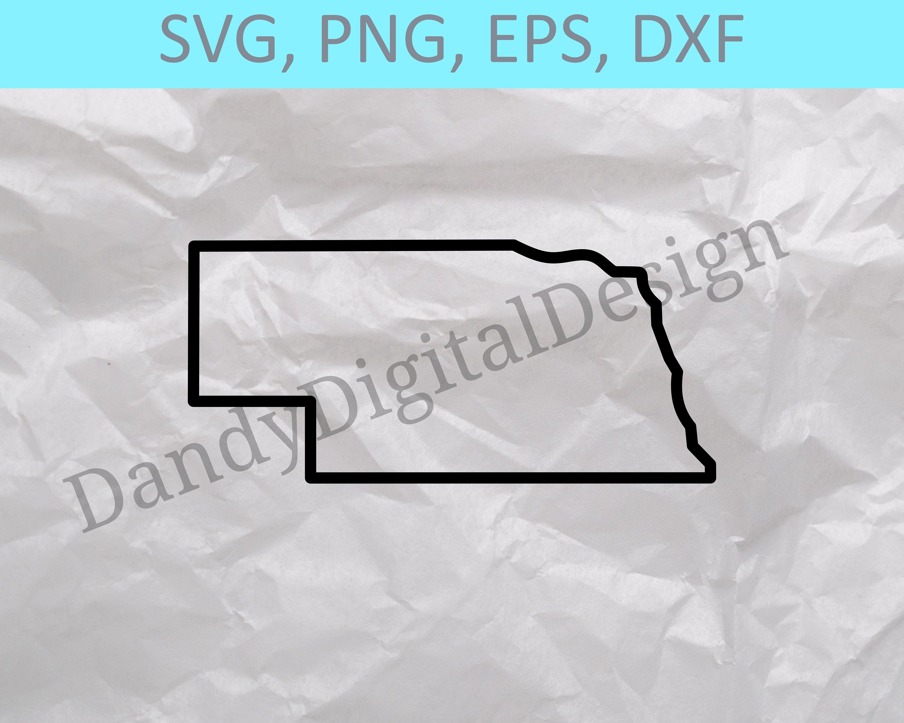 Nebraska State Outline SVG, NE Outline SVG, State Outline, Cricut or ...