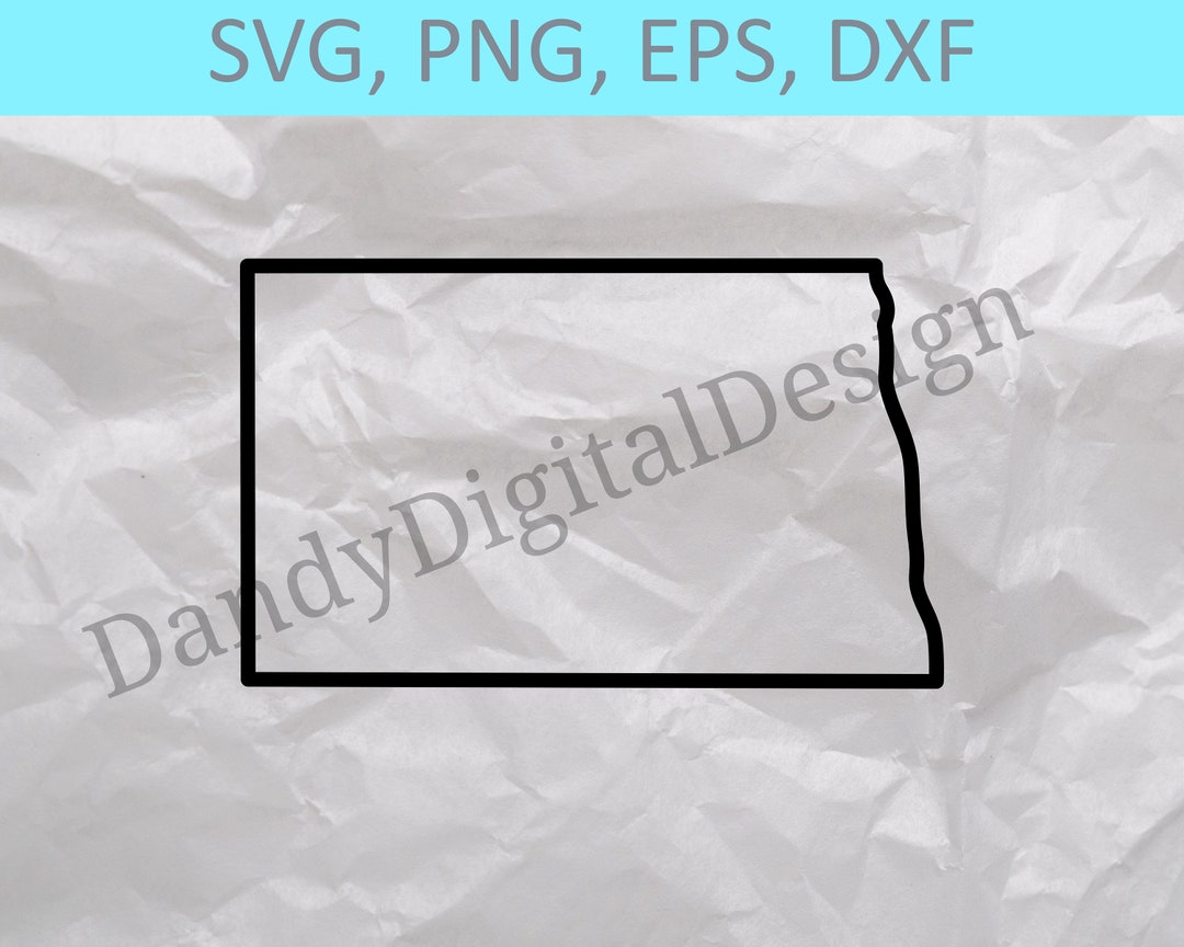 North Dakota State Outline SVG, ND Outline SVG, State Outline, Cricut ...