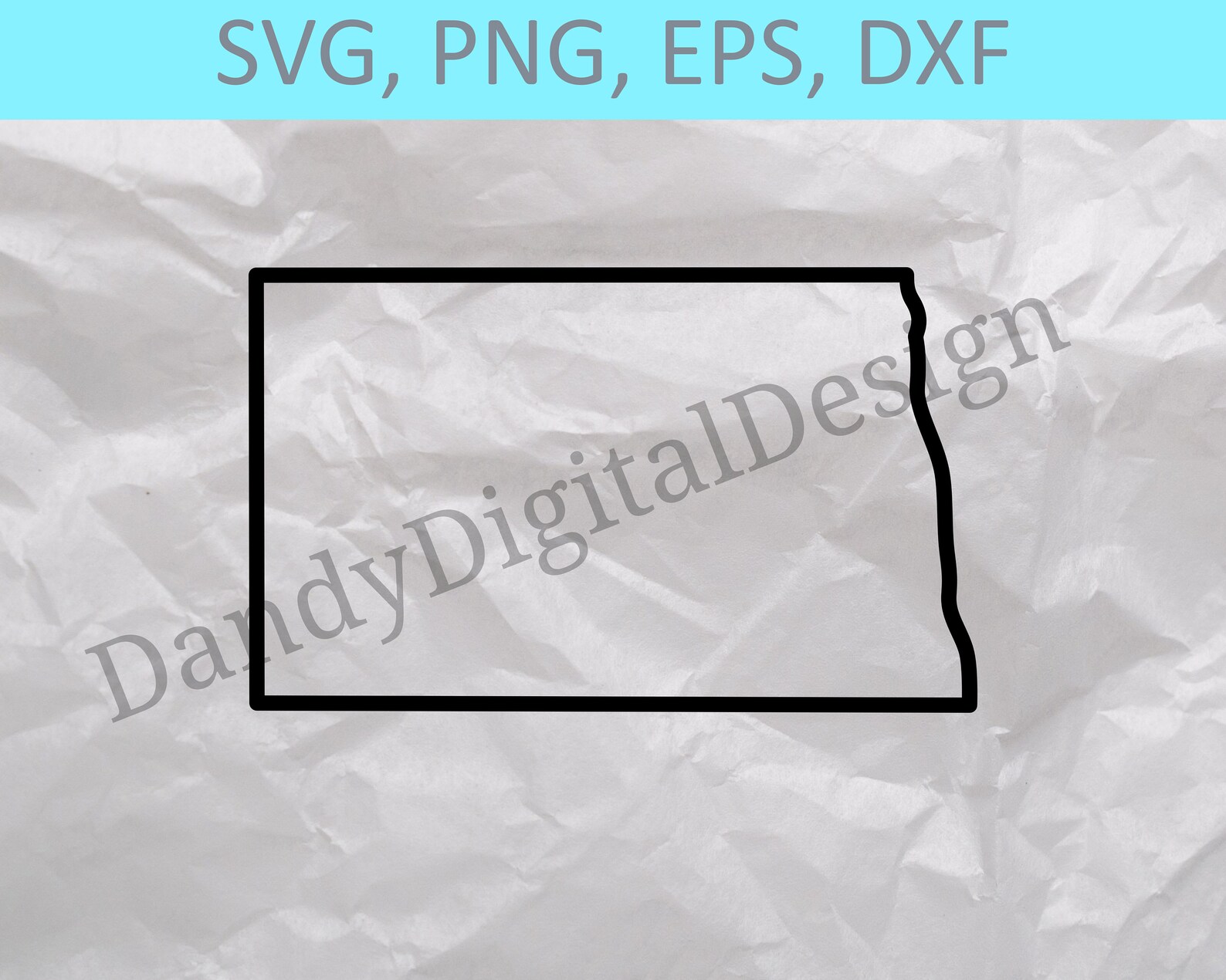 North Dakota State Outline SVG, ND Outline SVG, State Outline, Cricut ...