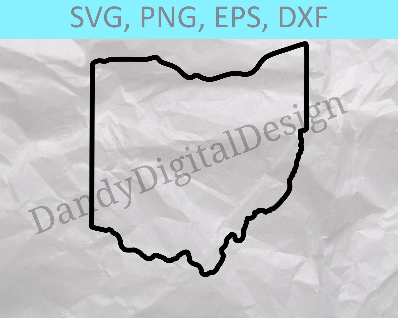 Ohio State Outline SVG, OH Outline SVG, State Outline, Cricut or ...