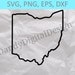 Ohio State Outline SVG, OH Outline SVG, State Outline, Cricut or ...