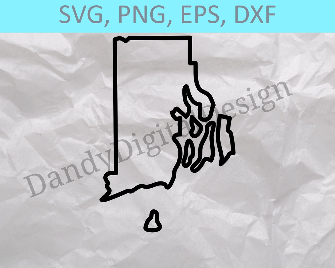 Rhode Island State Outline SVG, RI Outline SVG, State Outline, Cricut ...