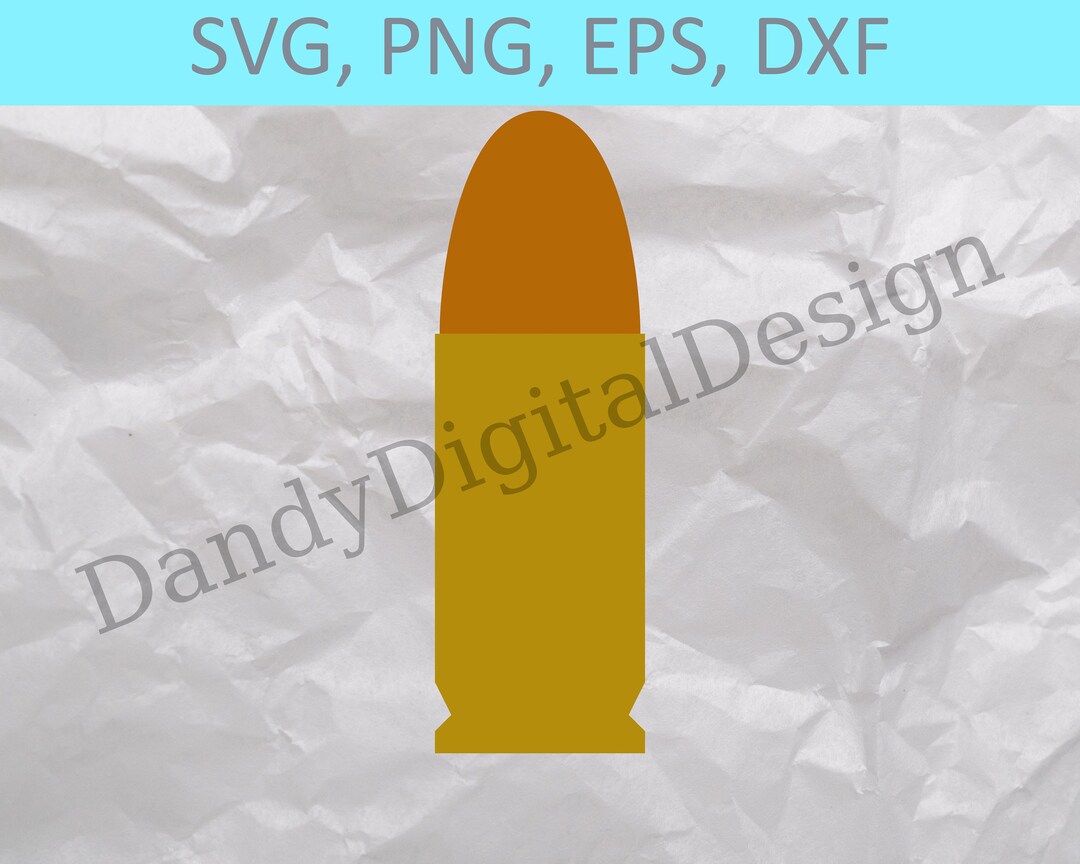 9 Millimeter Bullet SVG, Cuttable Bullet SVG, 9mm, Cricut or Silhouette ...