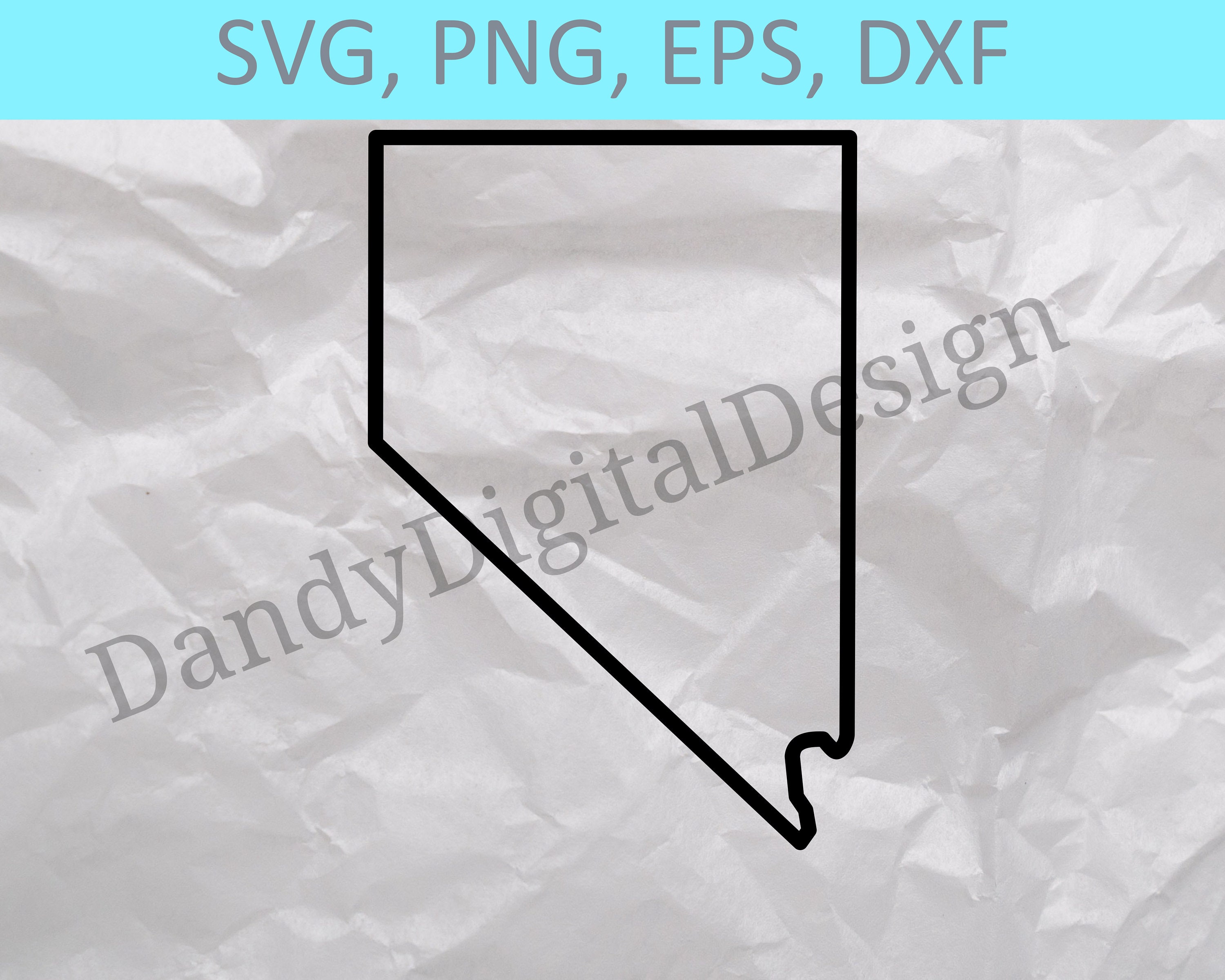 Nevada State Outline SVG, NV Outline SVG, State Outline, Cricut or ...