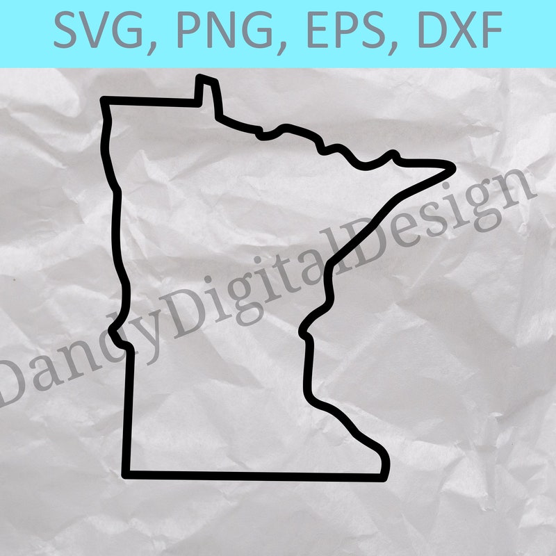 Mn State Silhouette - Etsy