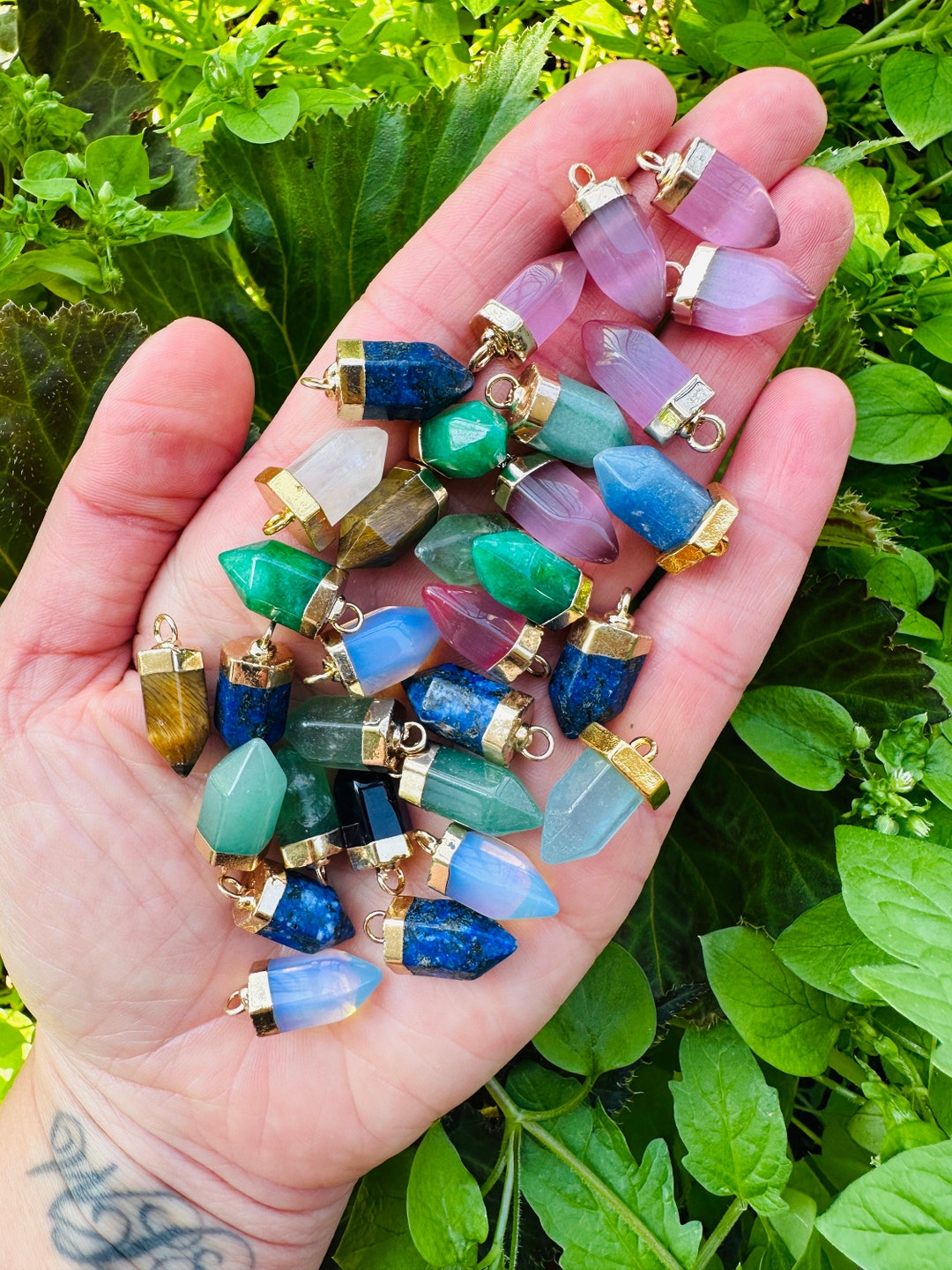 Tiny Polished Crystal Point Pendant, Minimalist Crystal Pendant ...