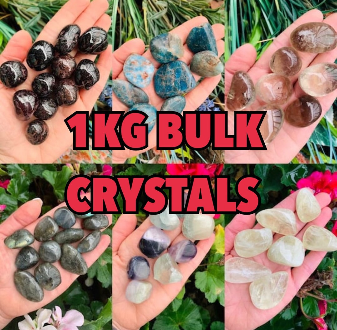 Bulk Tumbled Crystals, 1KG Polished Genuine Crystal Tumbles - Etsy