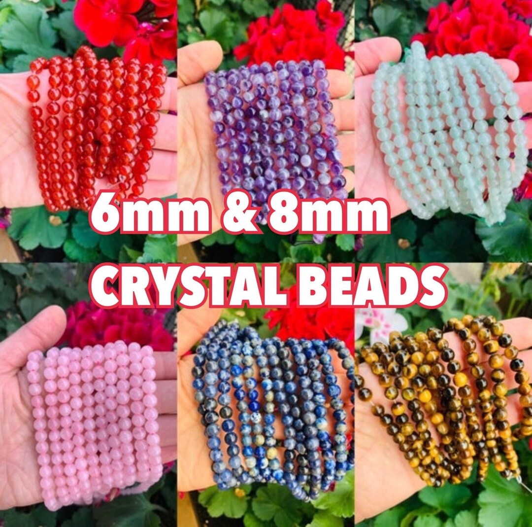 Round Crystal Beads, 6mm 8mm Wholesale High-quality AAA Grade Round ...