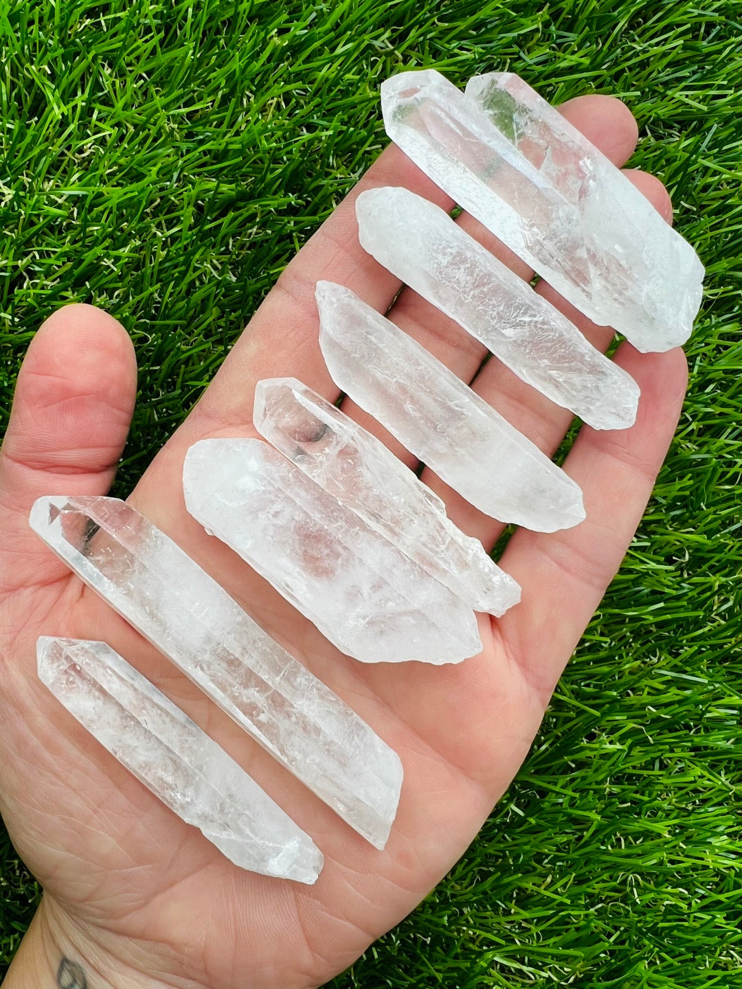 Medium Raw Clear Quartz Crystal Points, Bulk Raw Clear Quartz - Etsy