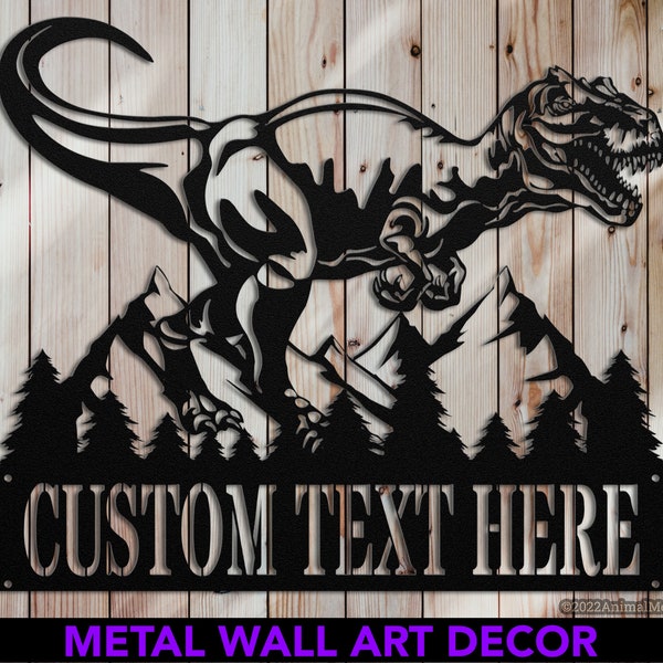 Metal Yard Art Dinosaur - Etsy