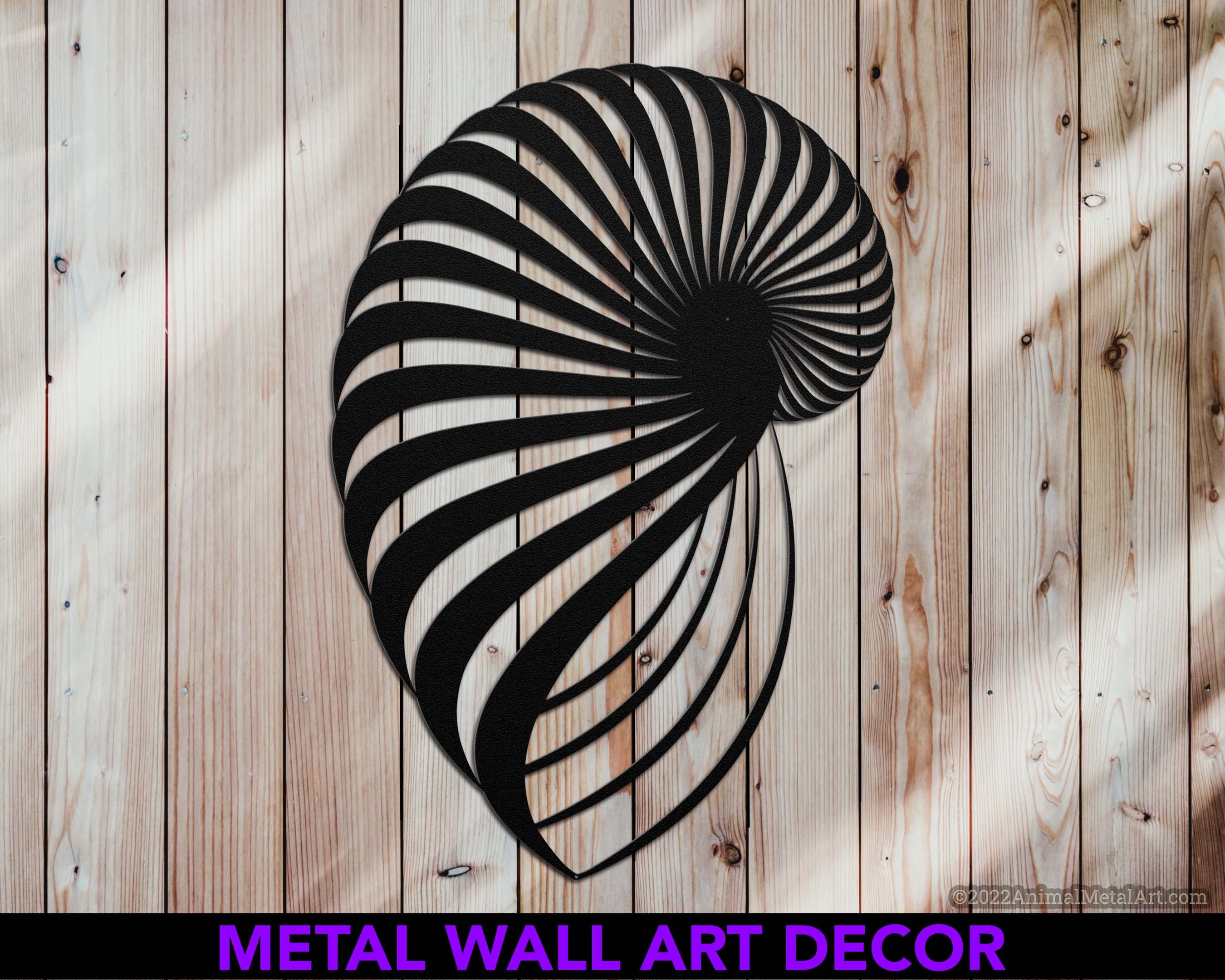 Shell Metal Wall Art Shell Metal Sign Patio Metal Art - Etsy