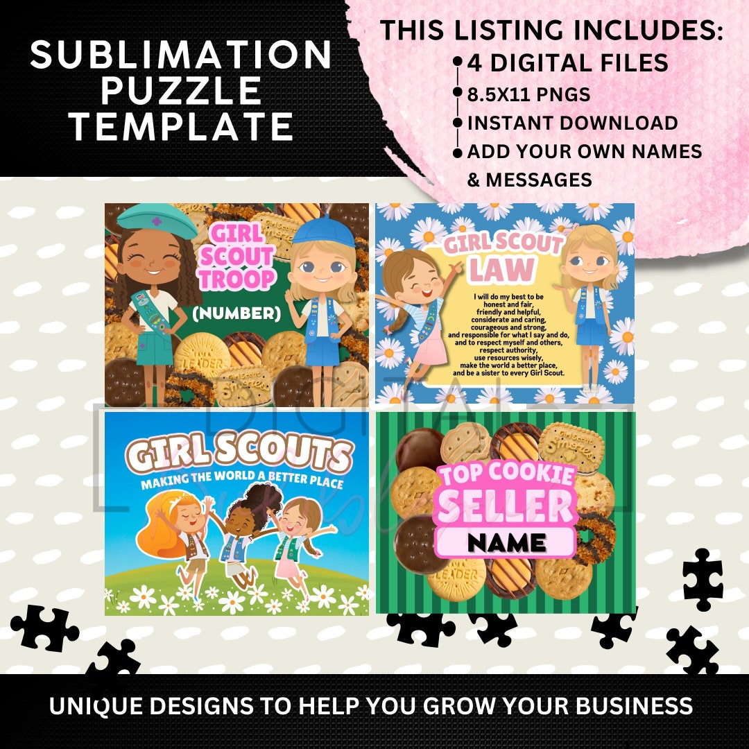 Girl Scout, Sublimation, PNG Design, Instant Download, Personalized ...