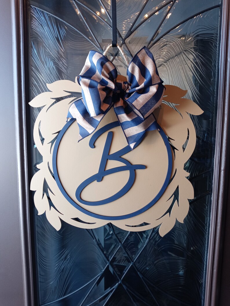 Monogram Door Sign | Front Door Sign | Door Sign | Wood Door Sign ...