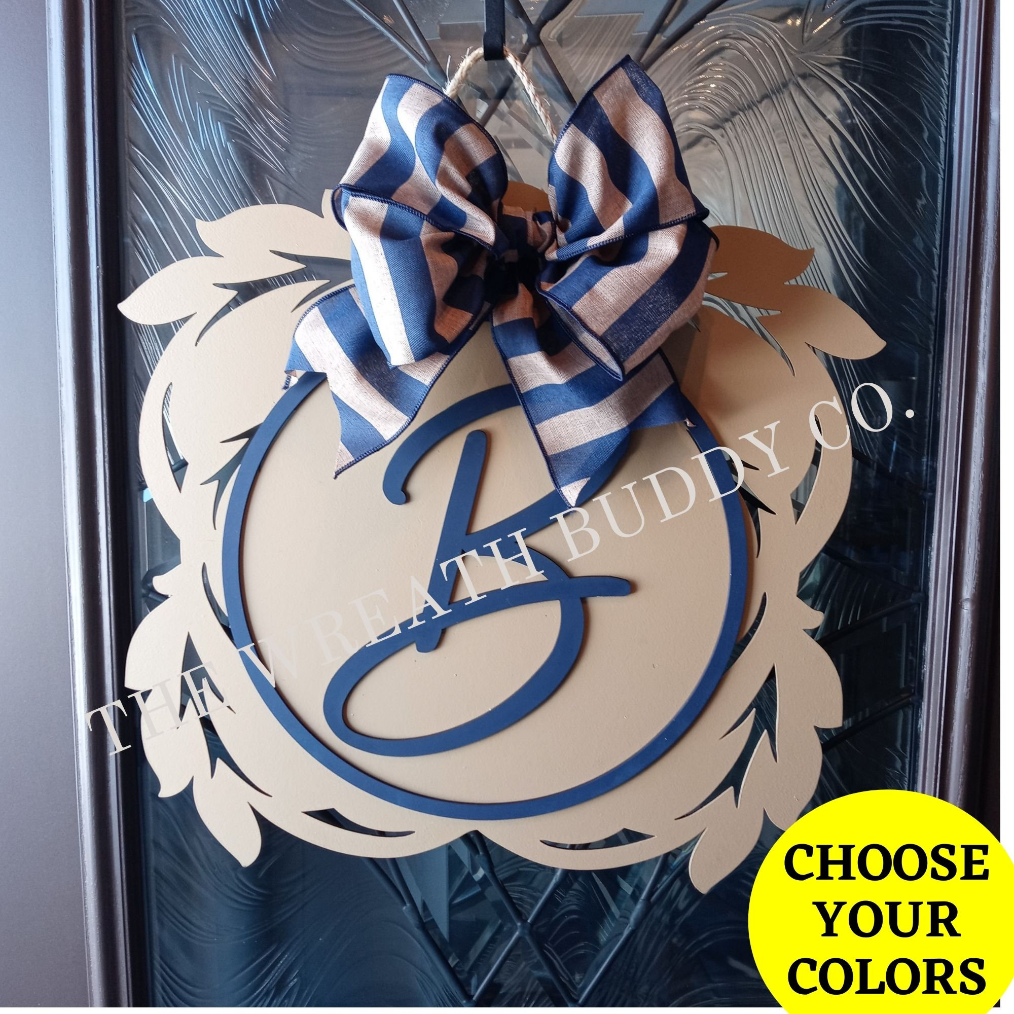 Monogram Door Sign | Front Door Sign | Door Sign | Wood Door Sign ...