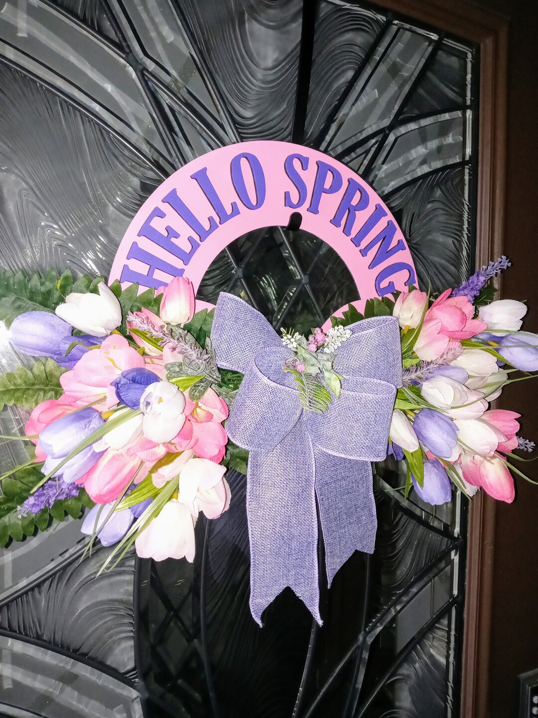 Spring Door Signs | Door Hangers | Front Door Hangers | Spring Tulip ...