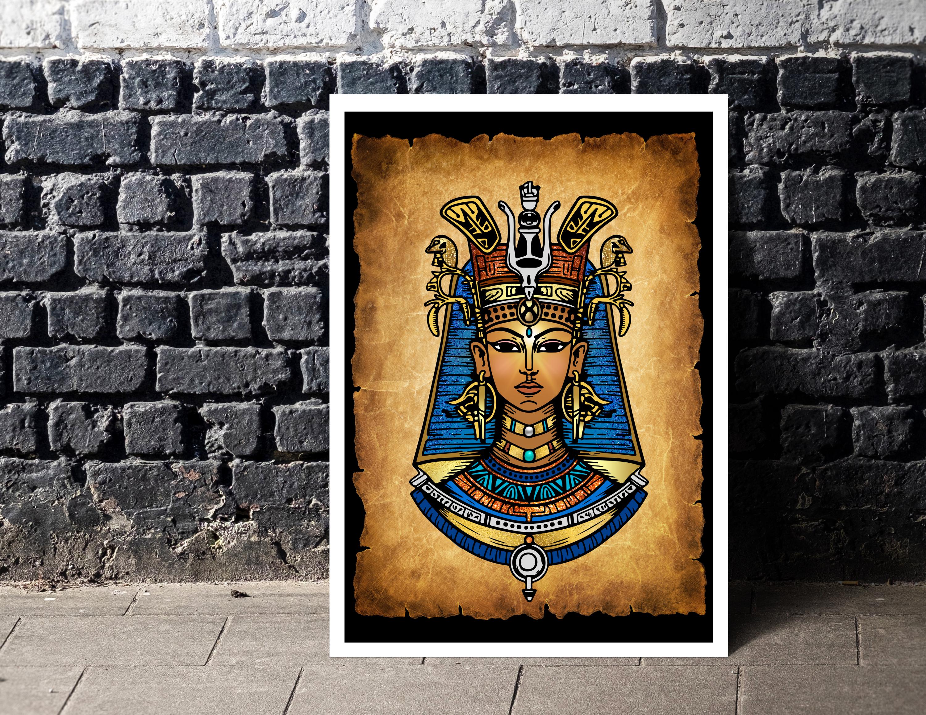 Hathor Goddess Poster: Ancient Egypt Spiritual Art (digital Download ...