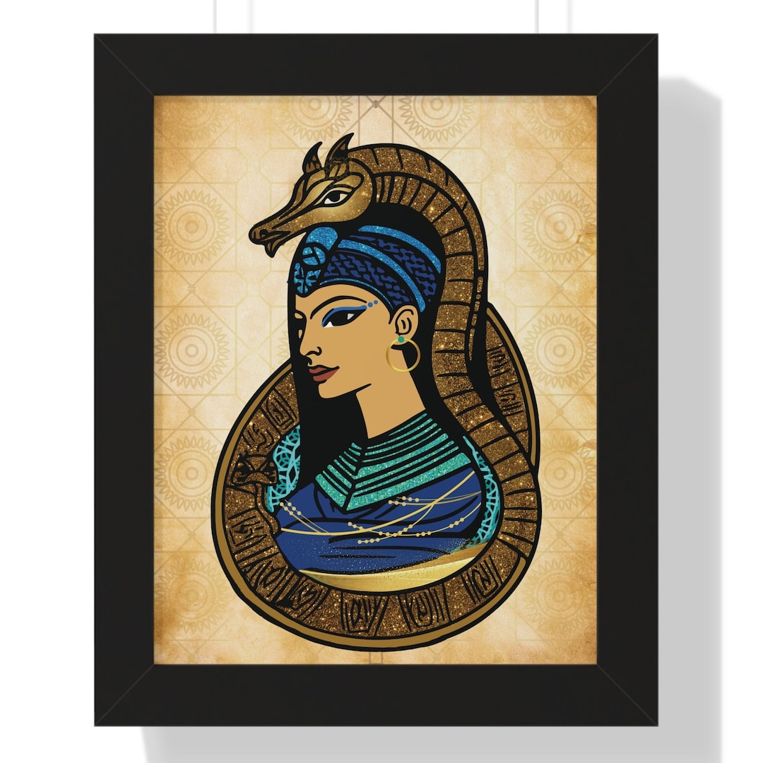 Framed Kebechet Print, Egyptian Goddess, Wall Art, Home Decor, Kemet ...