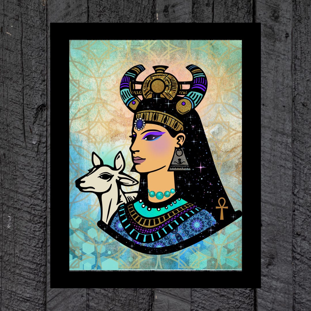 Meskhenet Print, Ancient Egypt, Egyptian Art, Kemet, Wall Art, Goddess ...