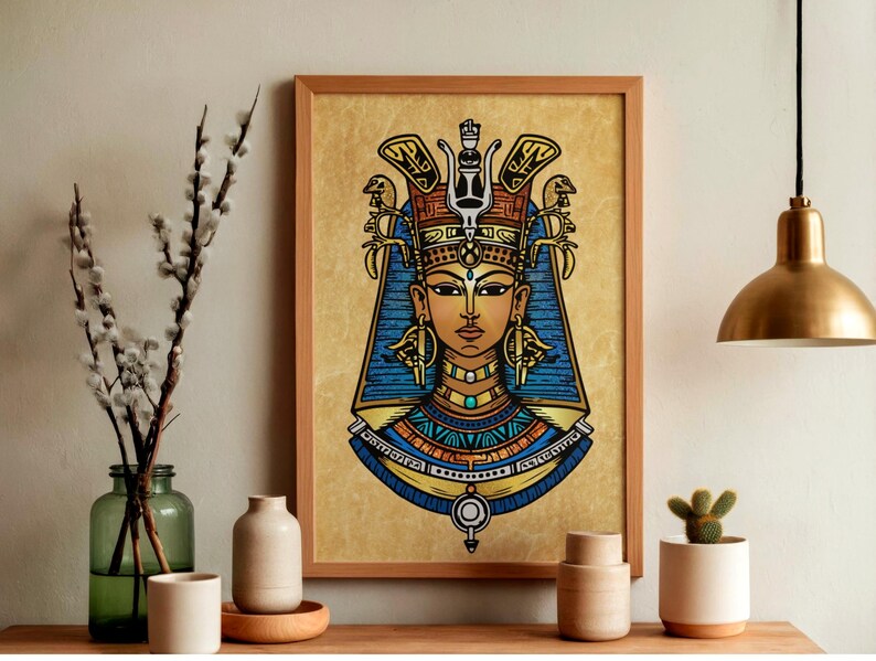 Hathor Goddess Poster: Ancient Egypt Spiritual Art (digital Download ...