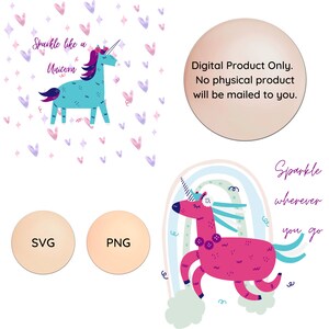 Bundle Unicorn SVG, Bundle Unicorn PNG, Unicorn Clip Art, Unicorn ...