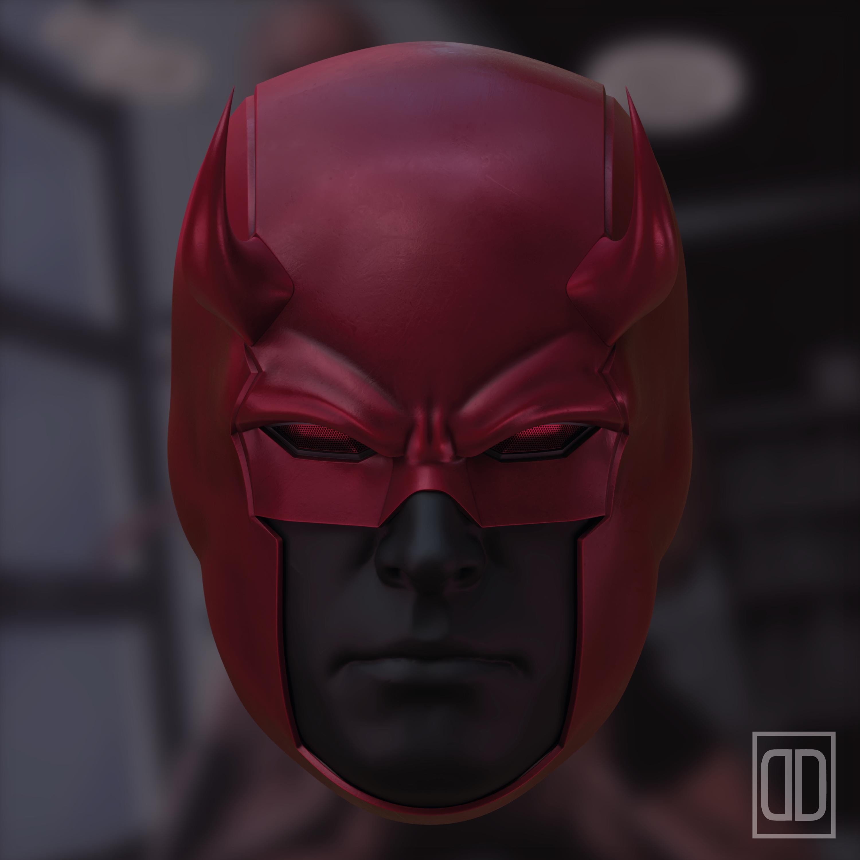 Daredevil Cowl 3D PRINTABLE FILE - Etsy