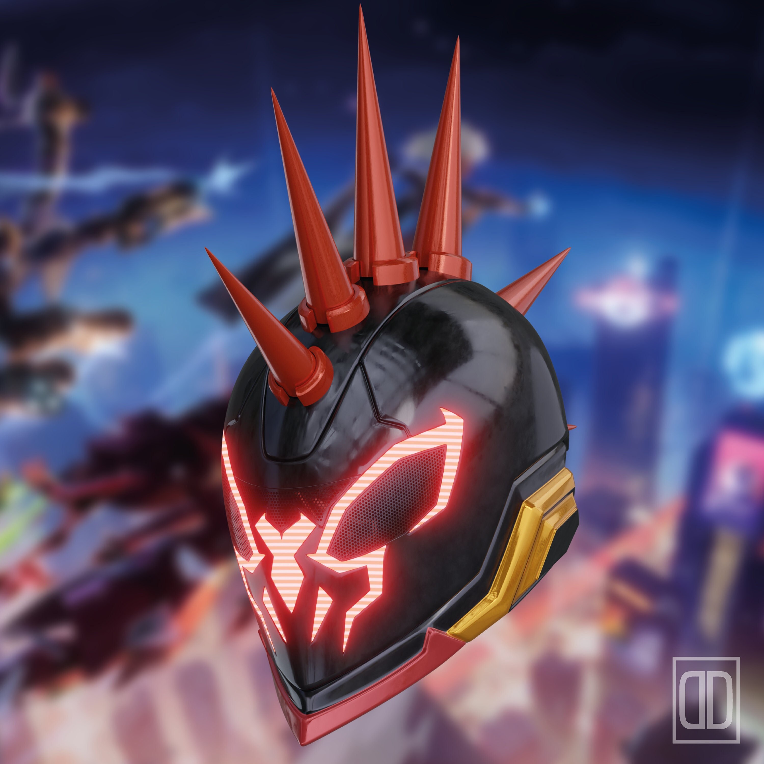 Spider-punk 2099 Mask - Marvel Rivals - 3D Printable File - Etsy