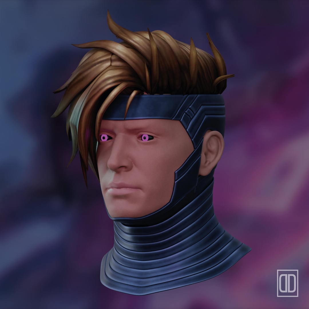 Gambit Mask and Neck From Deadpool & Wolverine 3D Printable File - Etsy