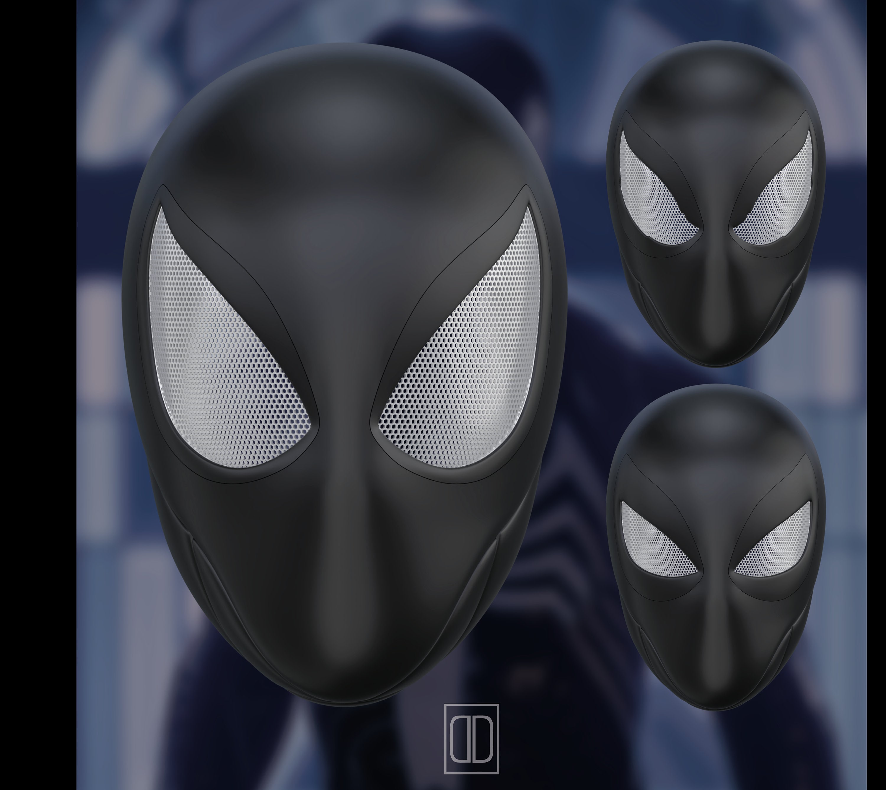 Spider-man 2 PS5 Symbiote Mask 3D Printable File - Etsy