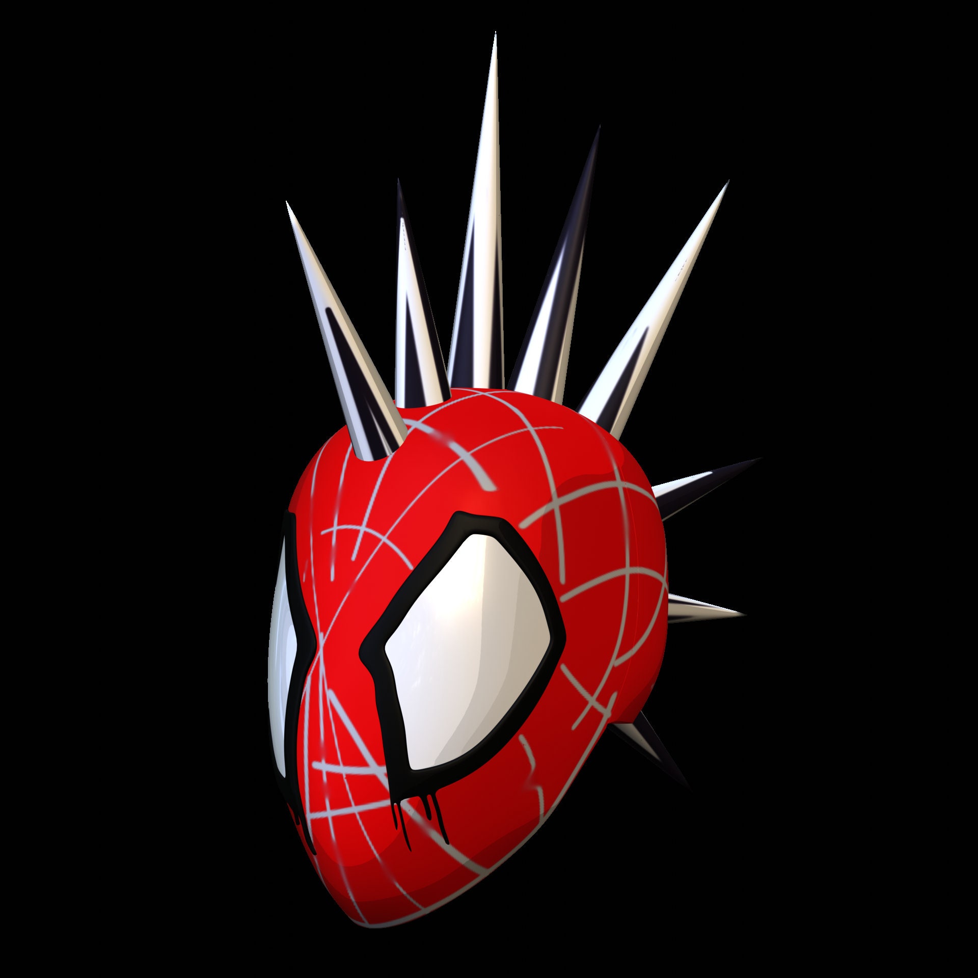 Spider-punk Mask / Faceshell - Across the Spiderverse - 3D Printable ...