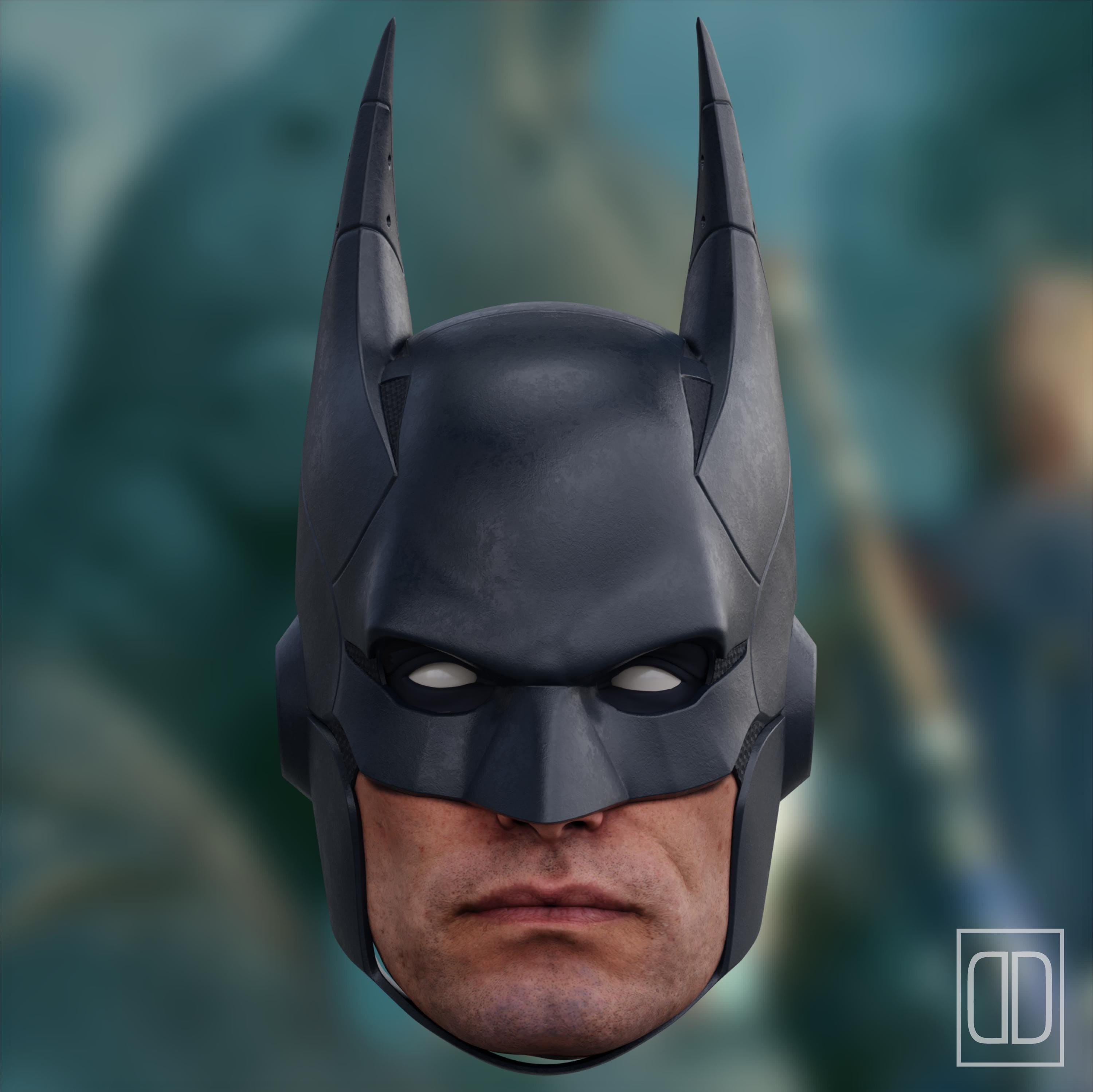 Arkham Bat--man Cowl SSKTJL - 3D PRINTABLE FILE - Etsy