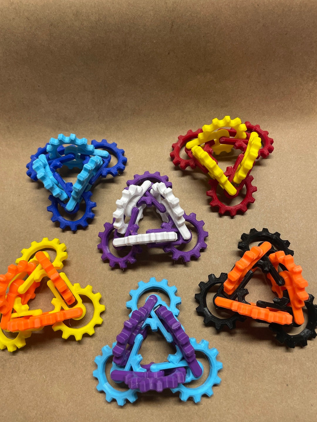 Kinetic Gear Fidgets Over 60 Color Combos - Etsy