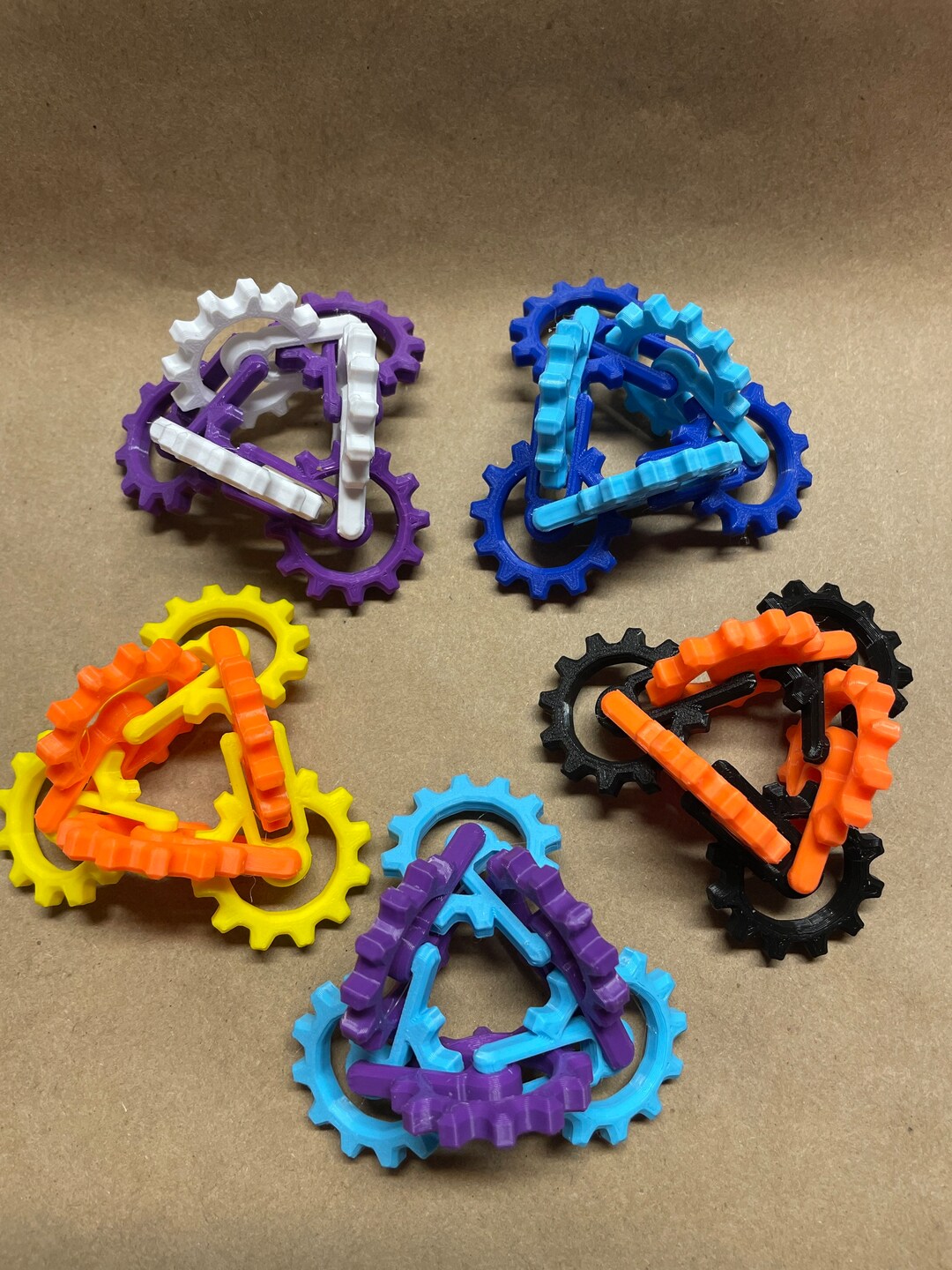 Kinetic Gear Fidgets Over 60 Color Combos - Etsy