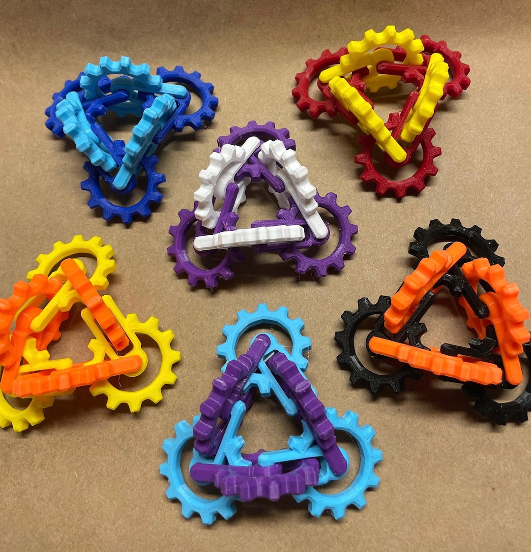 Kinetic Gear Fidgets- Over 60 Color Combos - Etsy