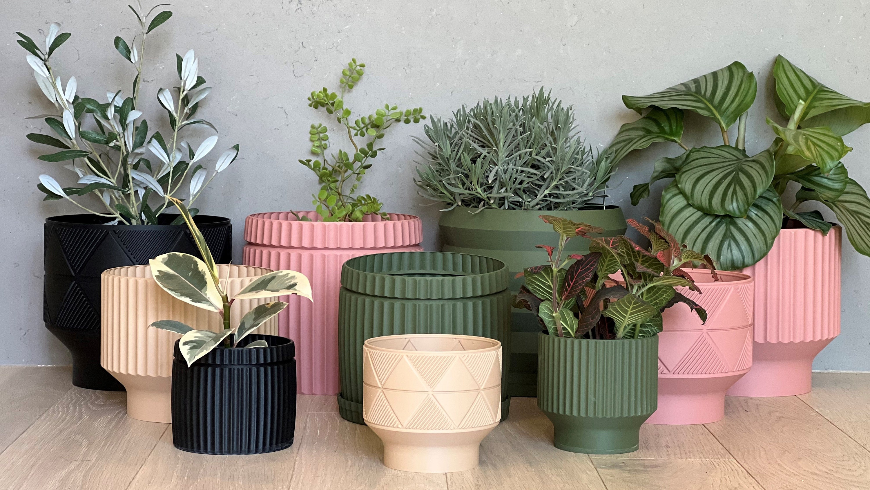 Lightweight Planter Pot Blush Pink 46 and - Etsy