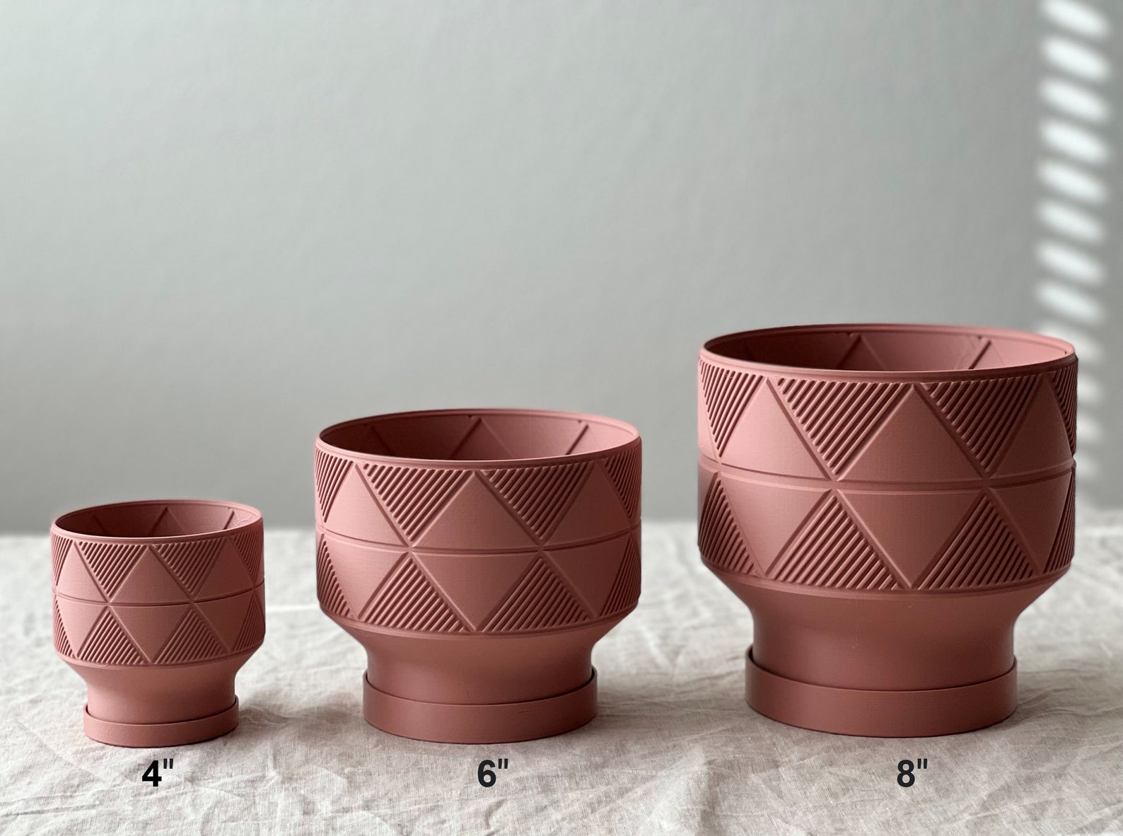 Lightweight Planter Pot Blush Pink 46 and - Etsy