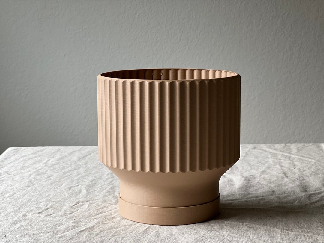 Lightweight Planter Pot | Beige | 4",6" and 8" Sizes - Etsy