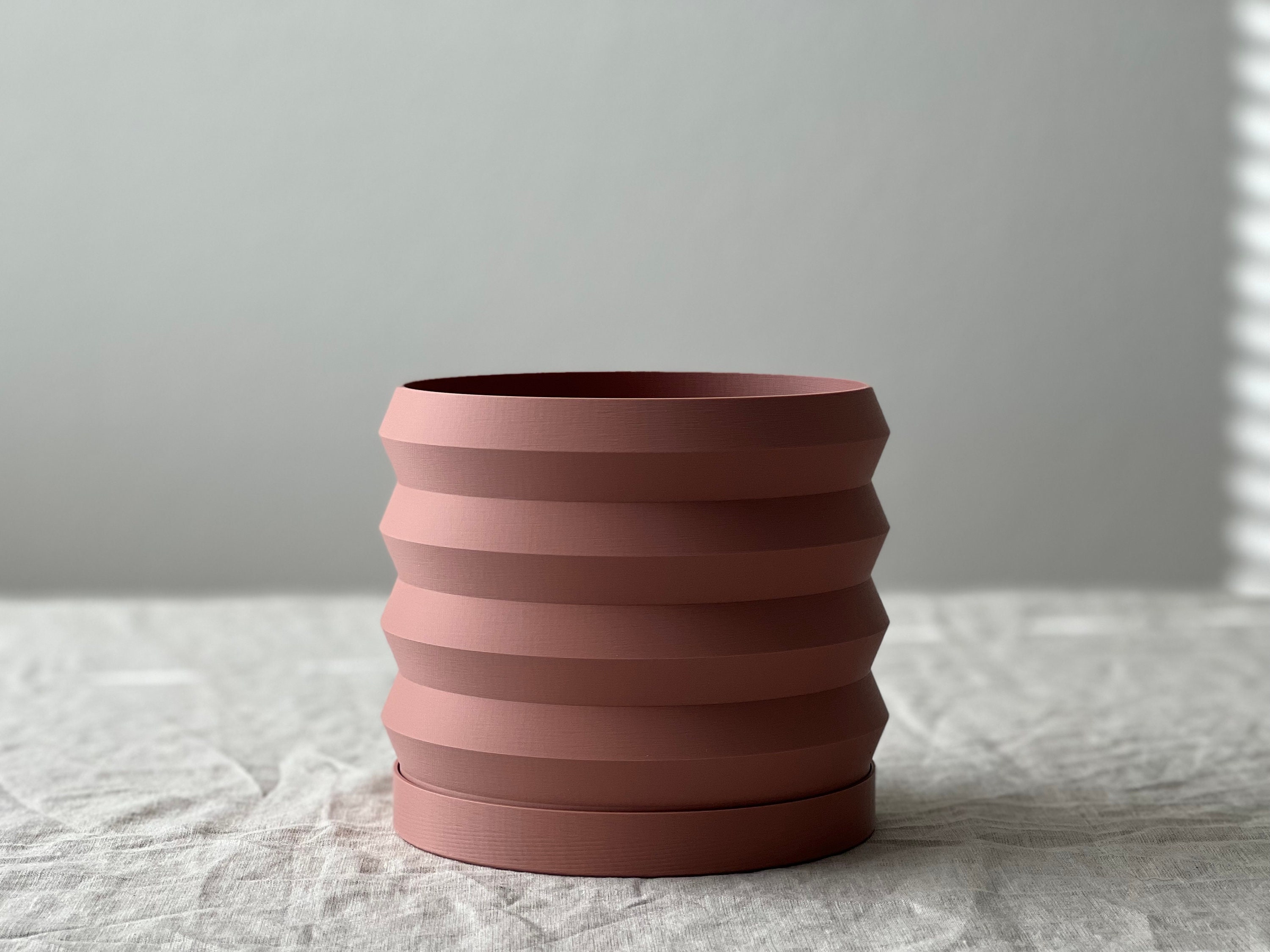 Lightweight Planter Pot Blush Pink 46 and - Etsy