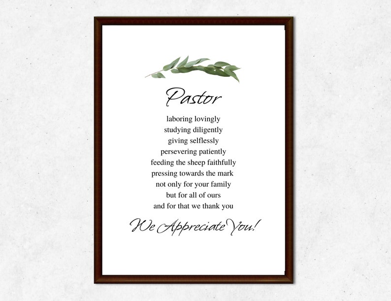 Pastor's Appreciation Month, Pastor, Clergy Appreciation, Gift for ...