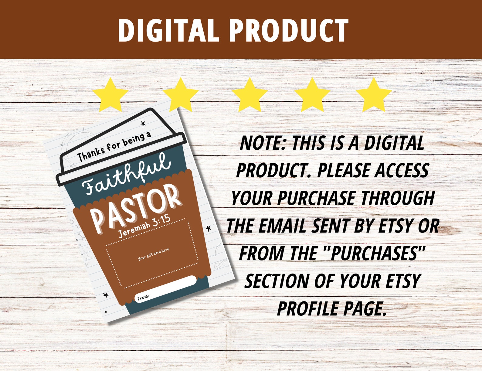 Pastor Appreciation Gift Coffee Gift Card Holder Clergy - Etsy