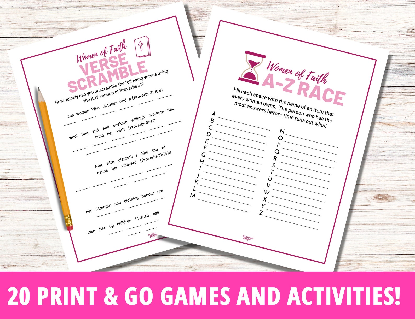 Women's Ministry Game Bundle, Bible Games, Find the Guest Bingo, Women ...
