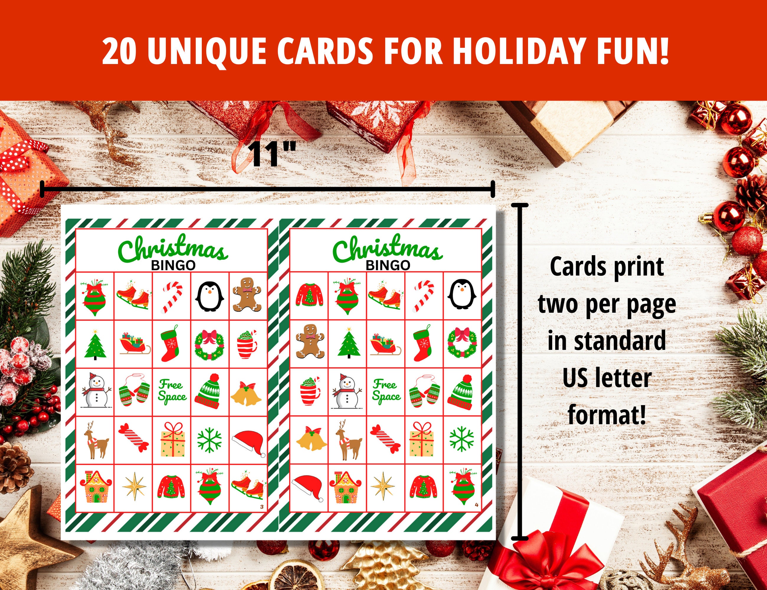 Christmas Bingo, Festive Fun, Fun Christmas Games, Christmas Party ...