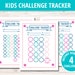PRINTABLE, Challenge Tracker for Kids, Goal Tracker, Sticker Chart ...