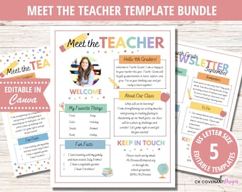 Meet the Teacher, Teacher Template, Editable Meet the Teacher Template ...