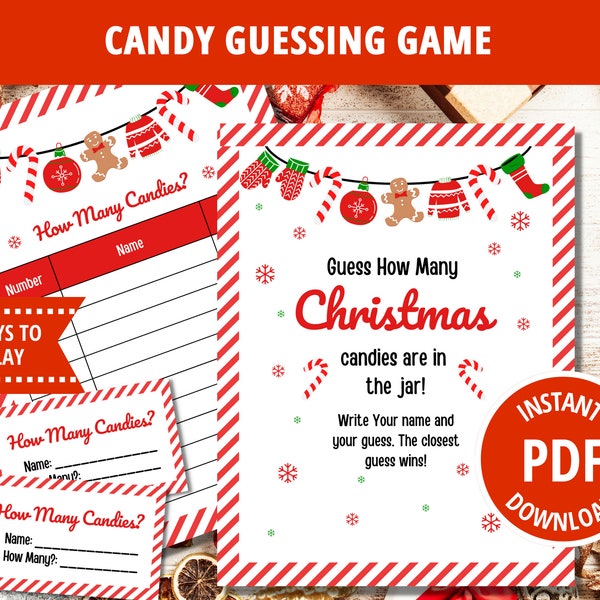 Candy Guess Game - Etsy