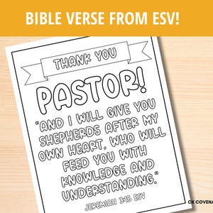 Pastor Appreciation Gift, Coloring Pages, Children's Ministry Clergy ...
