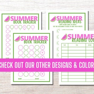 Summer Reading Chart for Kids, Summer Reading Tracker, Reading Chart ...