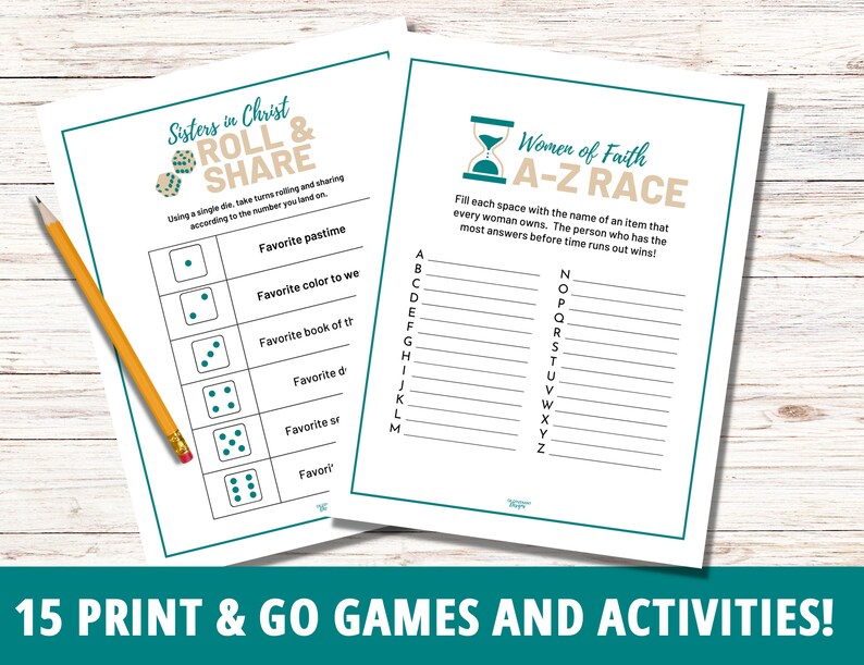 Women's Ministry Game Bundle, Bible Games, Find the Guest Bingo, Women ...