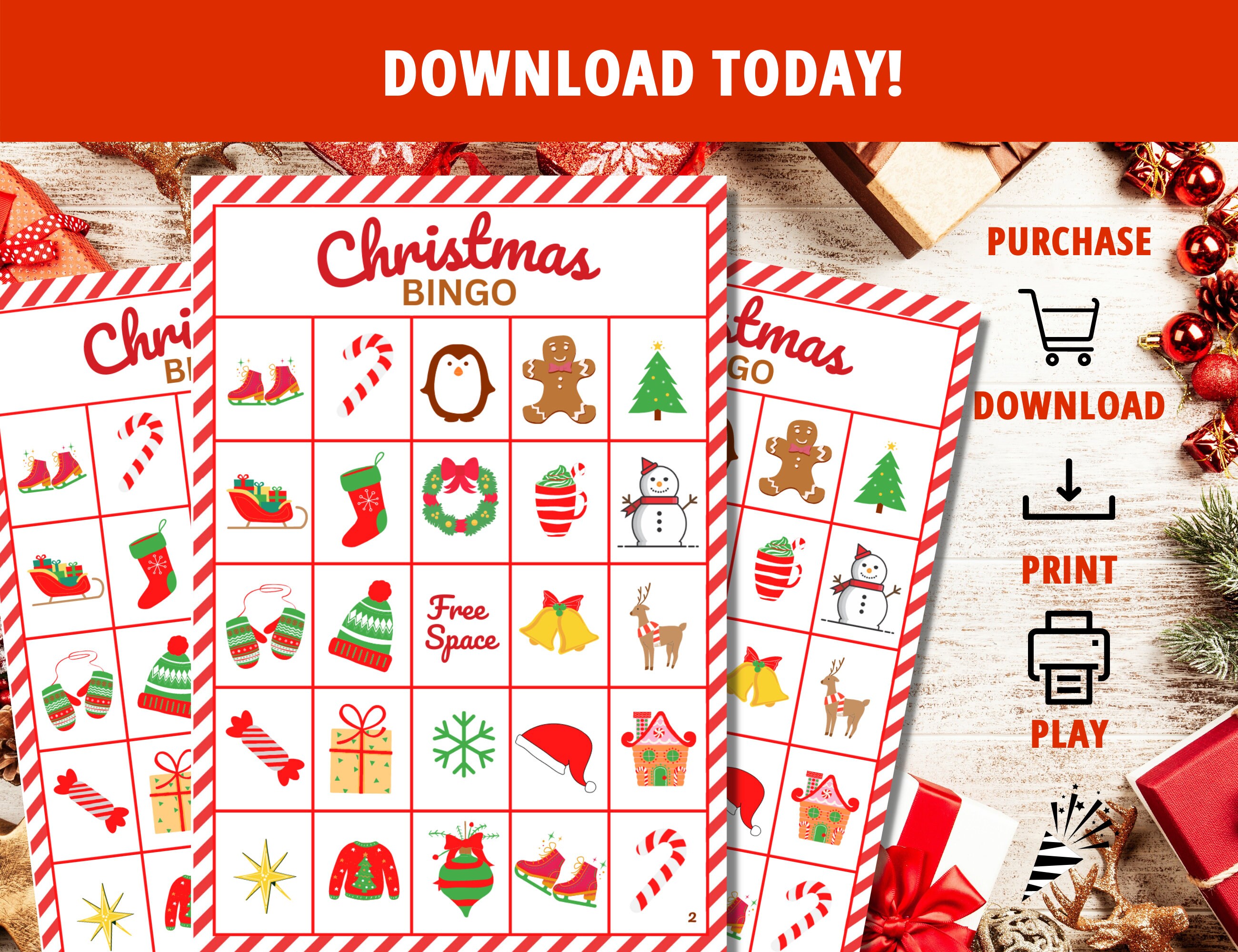 Christmas Bingo, Festive Fun, Fun Christmas Games, Christmas Party ...