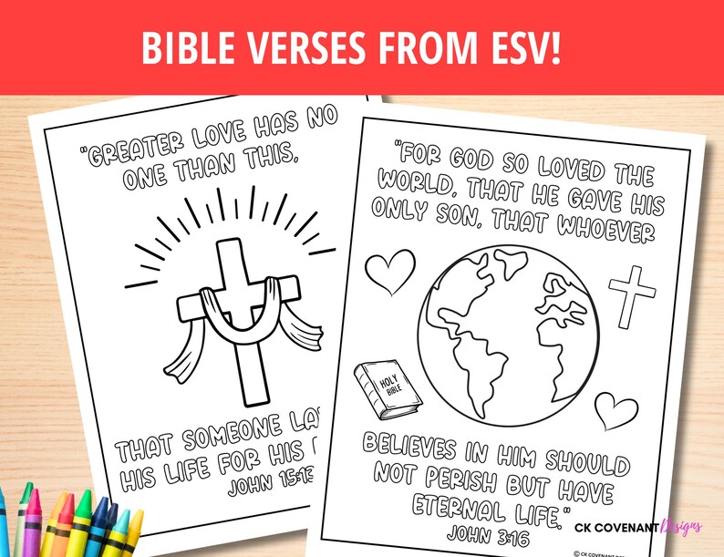 Valentine's Day Coloring Pages, Bible Verse Coloring Pages, Valentine's ...
